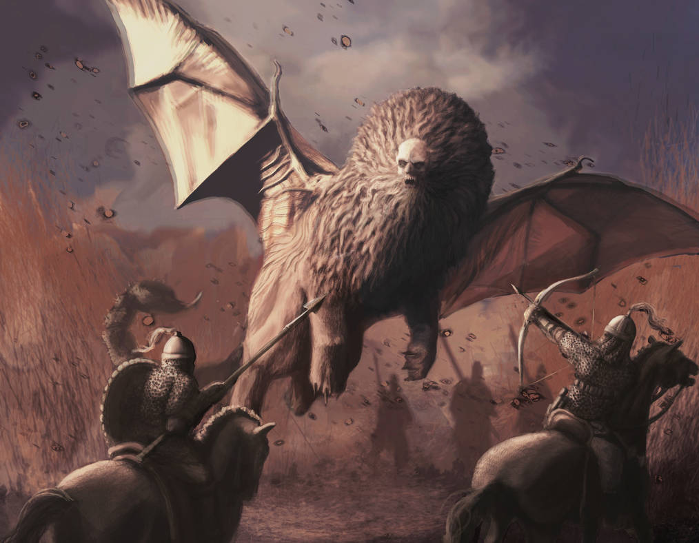 Manticore #folklore #AtoZChallenge - Ronel the Mythmaker